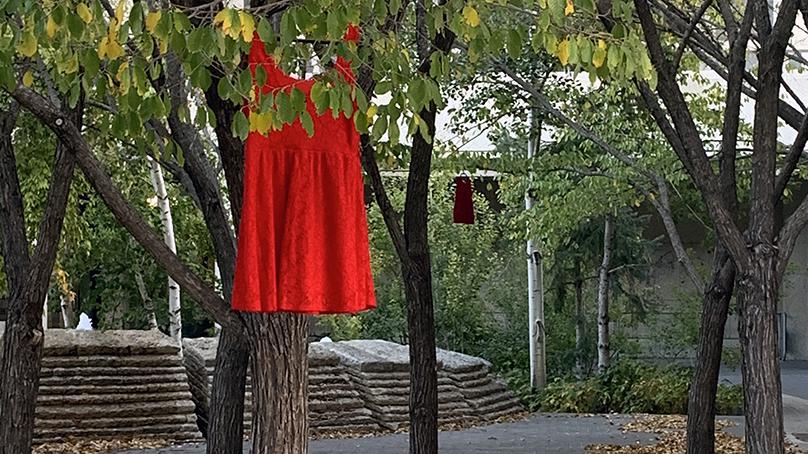 Powerful Red Dress exhibit on display at City Hall, all library ...