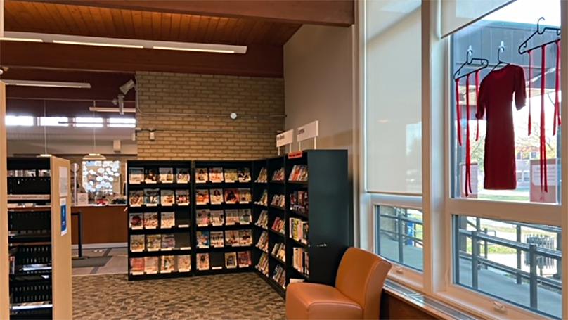 Powerful Red Dress exhibit on display at City Hall, all library ...